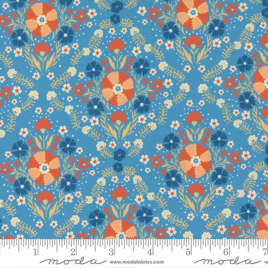 Cadence 11913-19 Jasmine Cornflower by Crystal Manning for Moda - Etsy
