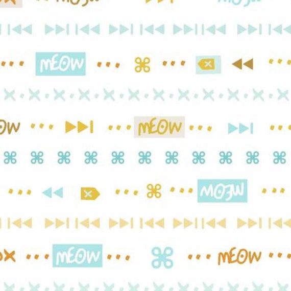 Keyboard Cats Y3435-1 White Cat Characters by Teresa Magnuson | Etsy