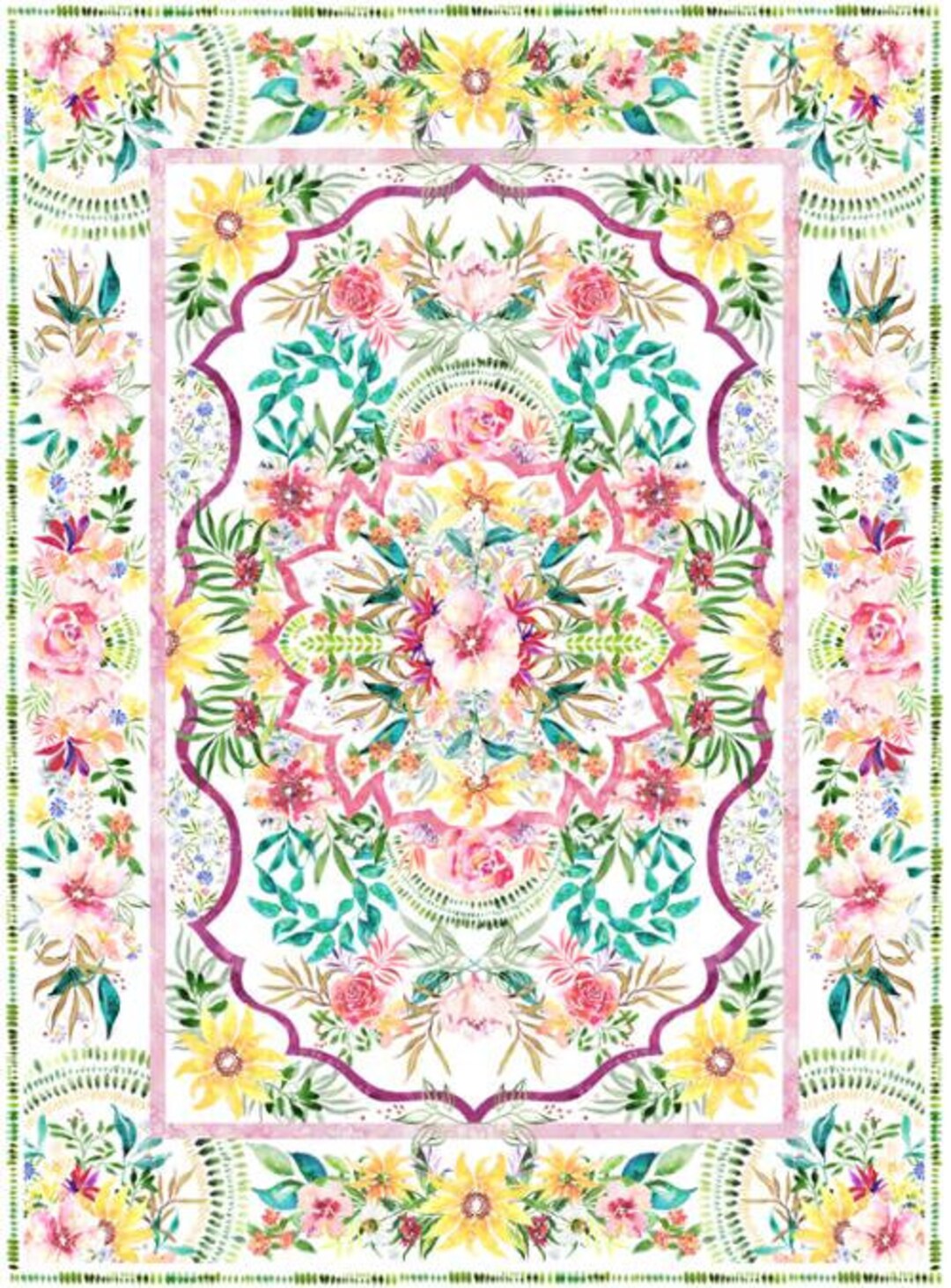 Eufloria 39749-11P Packaged Panel Rainbow 58 X 80 by Create Joy Project ...
