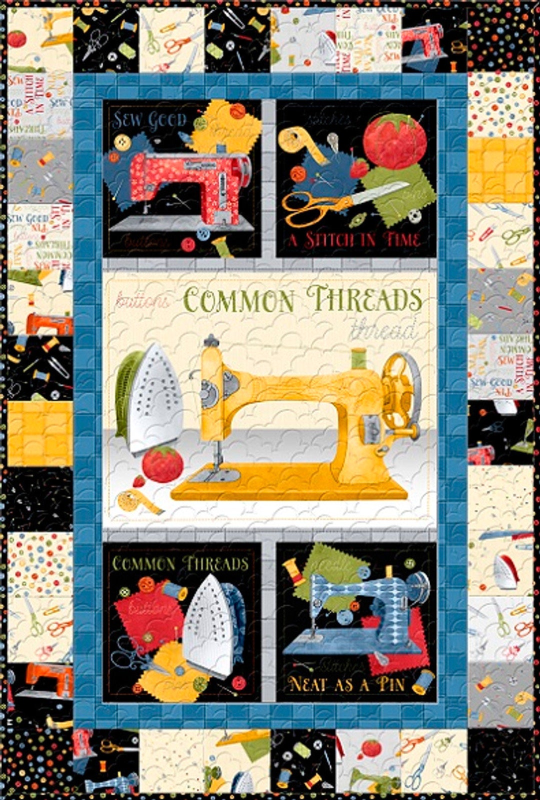Common Threads Quilt Kit 36” X 54” for Wilmington Prints - Etsy