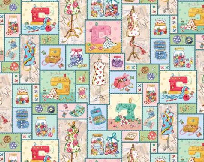 Sew Pretty DDC12157-MULT Multi Sew Pretty Patchwork by Louise Nisbet ...