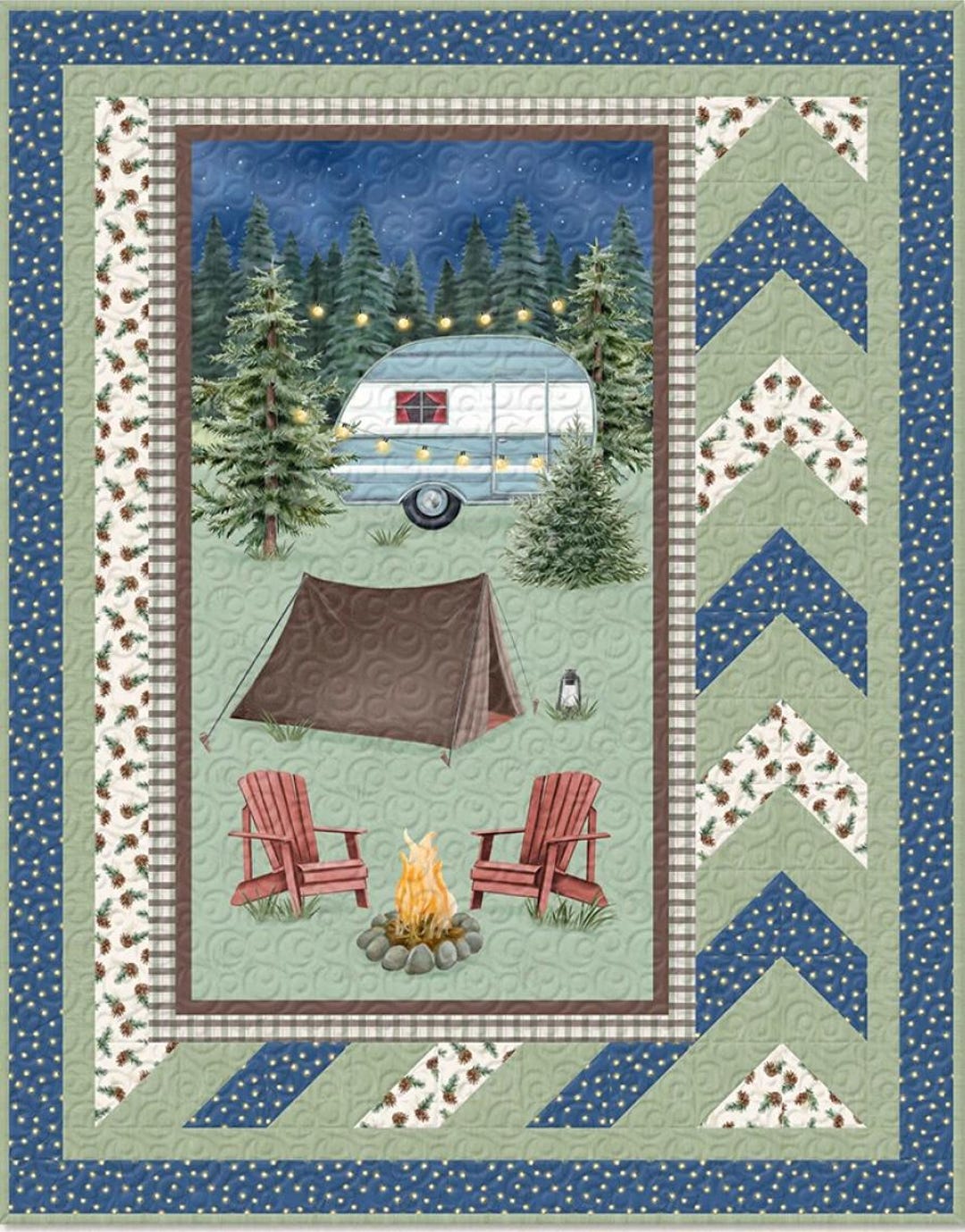 Evergreen Escape 44” X 56” Quilt Kit by Danielle Murray for Wilmington ...