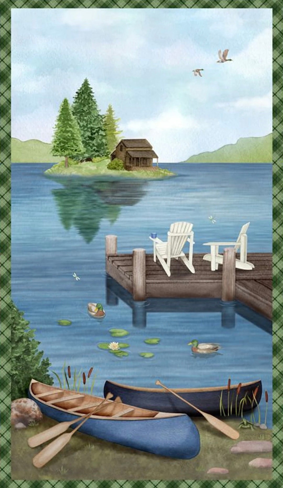 Lakefront 27678-472 Multi Large Panel by Danielle Leone for Wilmington ...