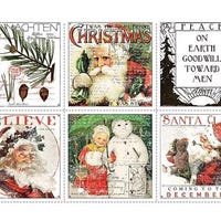 More Christmas Wishes Santa 's Bag Panel by Riley Blake Fabrics // 100% ...
