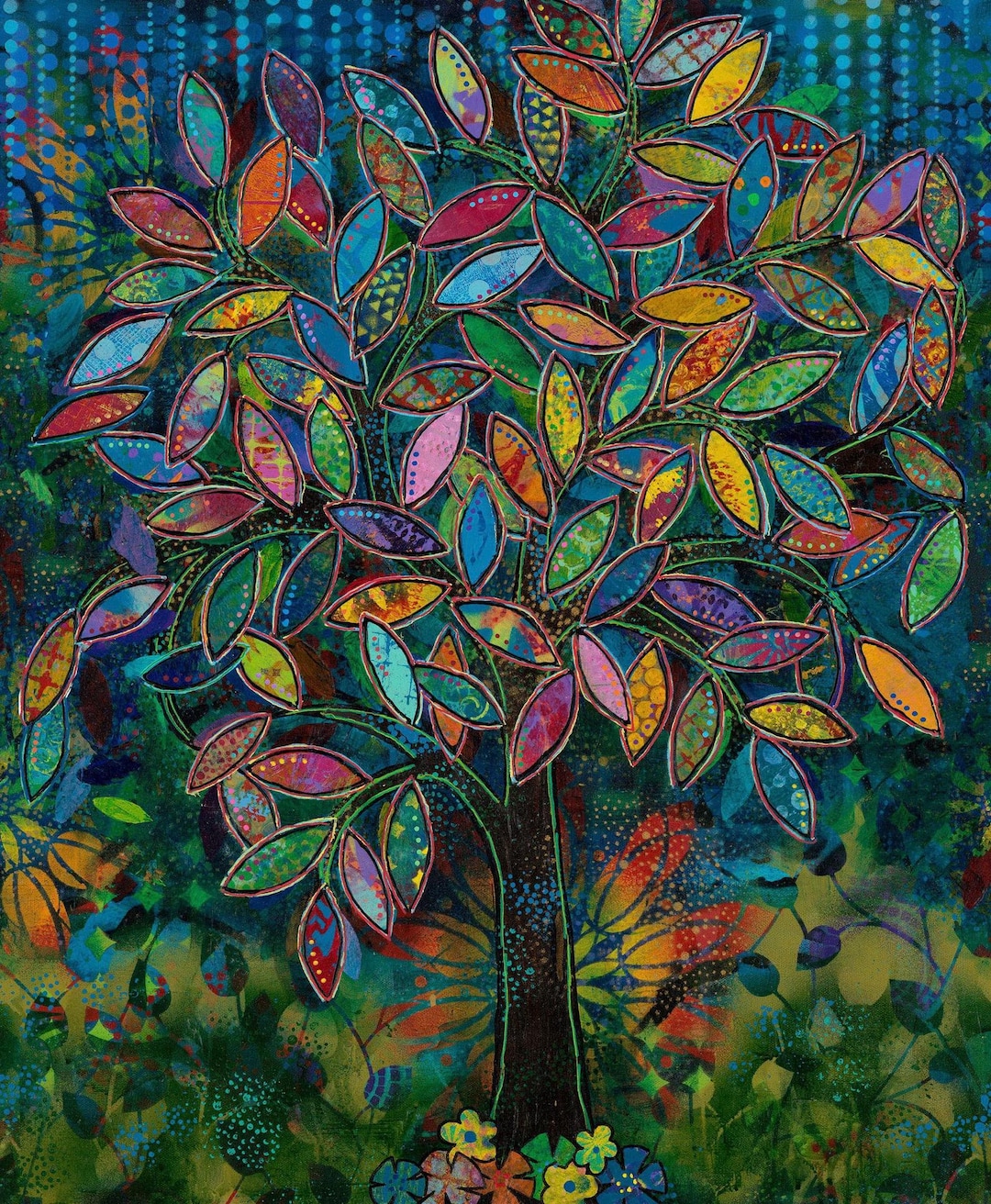 Paper Trees PWSP074.PANEL Forest Panel by Sue Penn for Freespirit - Etsy