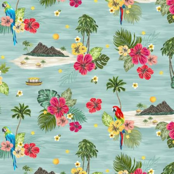 Isla 51779-1 Aqua Isla Scene by Whistler Studios for Windham | Etsy