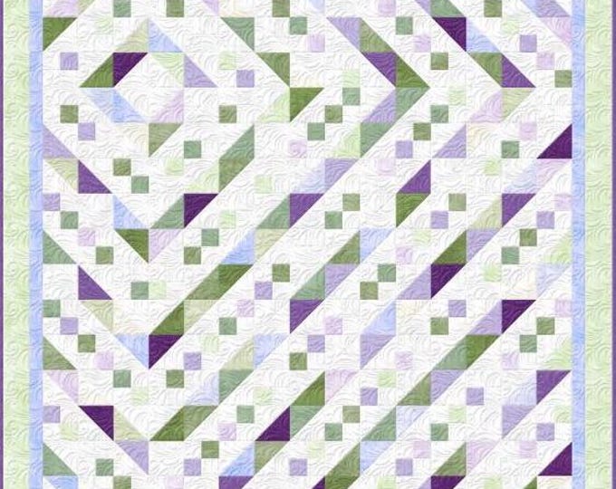 Reflected Harmony 84” X 84” Quilt Kit Featuring Rhapsody in Reds by ...