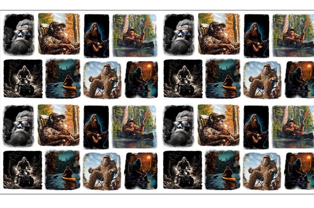 Legendary Loner 23818-WHT Gone Squatchin Big Foot Panel by Jim Baldwin ...