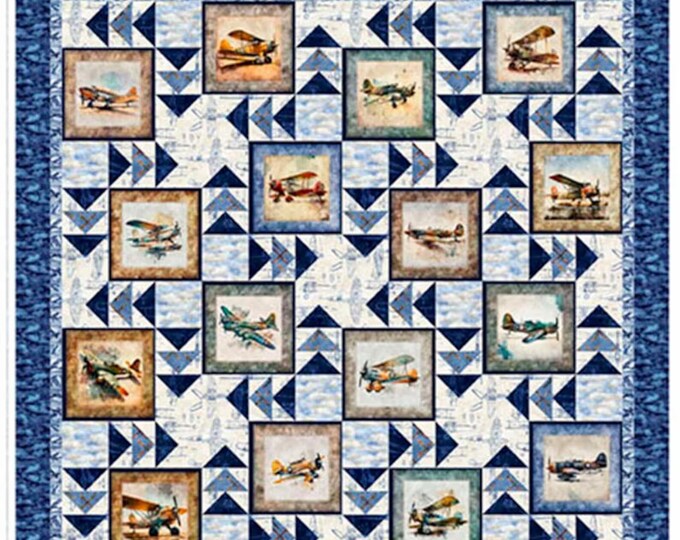 Wing It Quilt Kit 56 X 56 Featuring Flying High by Dan Morris for QT ...