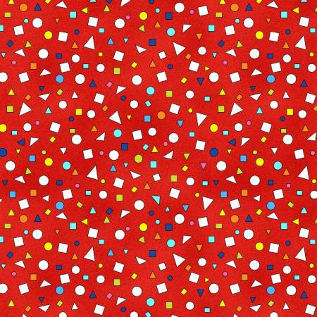 It’s Elementary 6307-88 Red Mini Geo by Pam Bocko for Studio E - Etsy