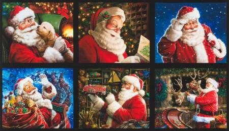 Jolly Saint Nick AZND18609223 Panel by Larry Jones for Robert - Etsy