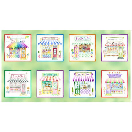 Shop Hop 1649-26922-H Storefront Picture Patches Spring Green Panel by ...