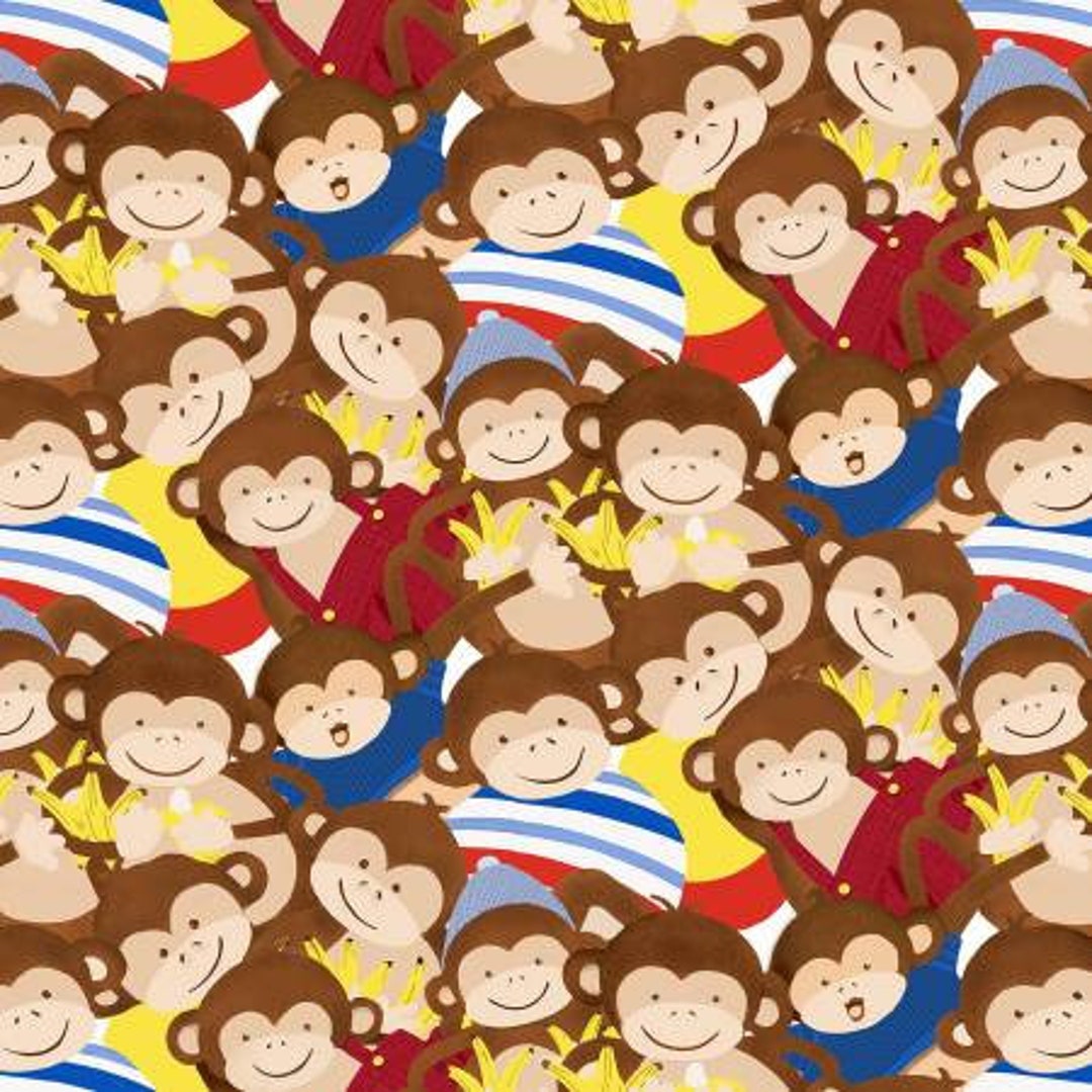 Monkey Business 9315-81 Multi Stacked Monkey Faces by Barb Tourtillotte ...