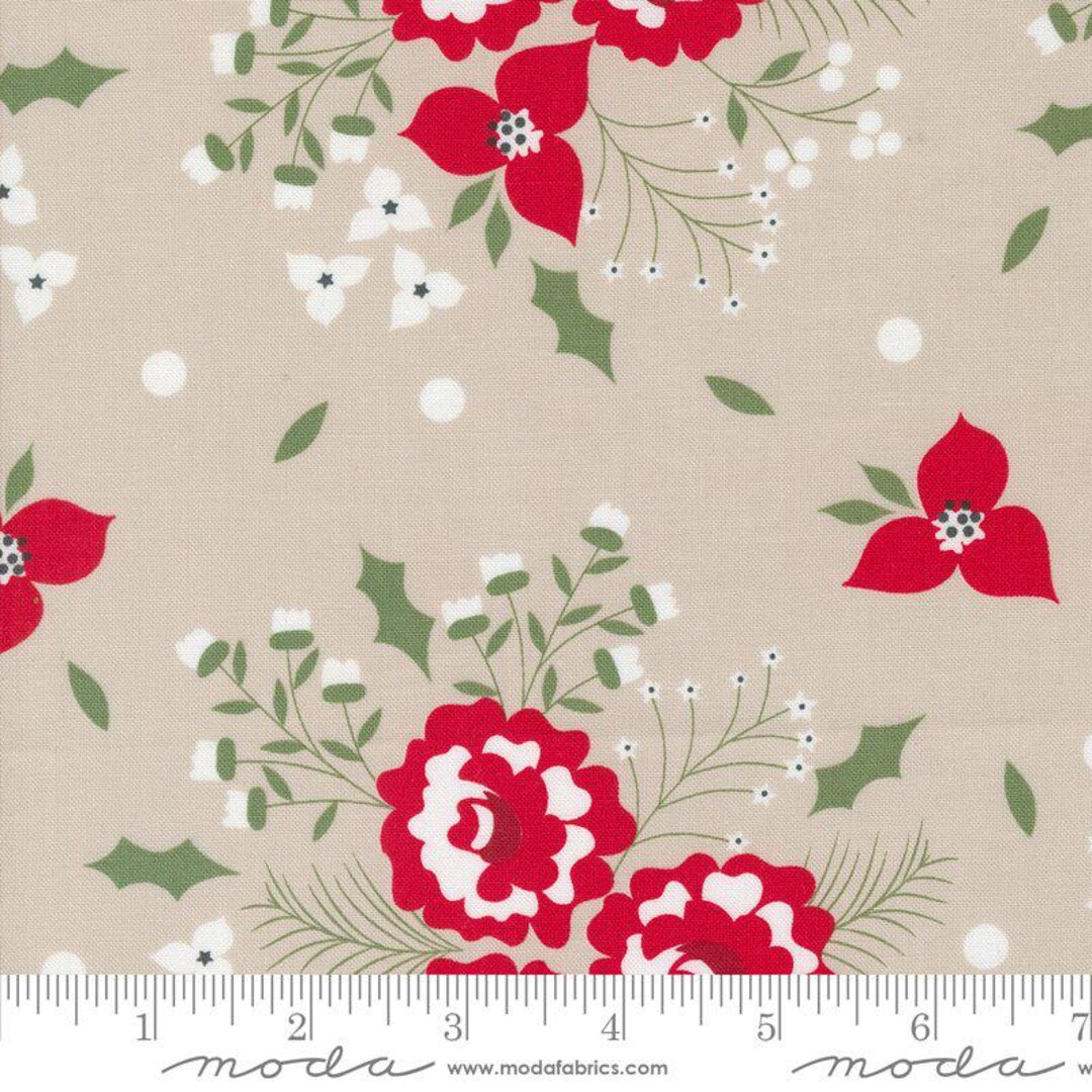 Starberry 29180-16 Stone Holiday Rose by Corey Yoder for Moda - Etsy