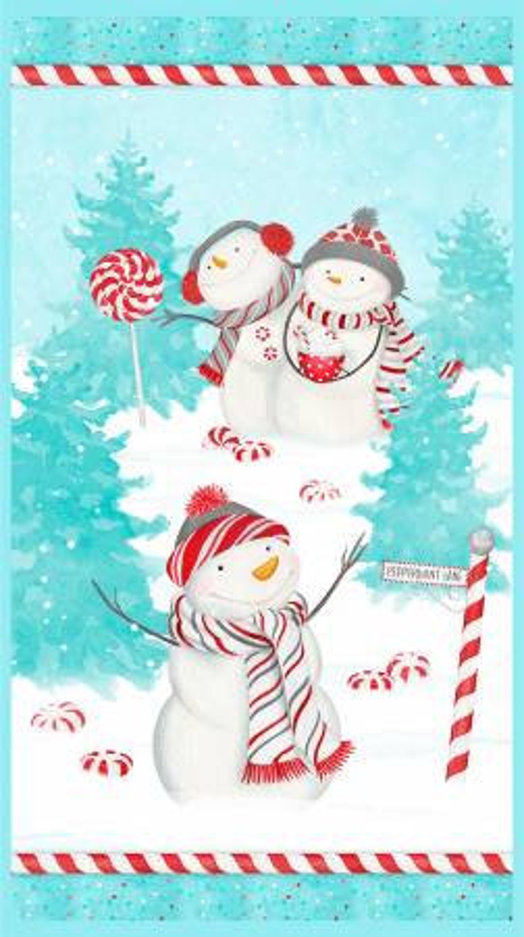 Frosty Merry Mints 27651-441 Panel by Danielle Leone for Wilmington ...
