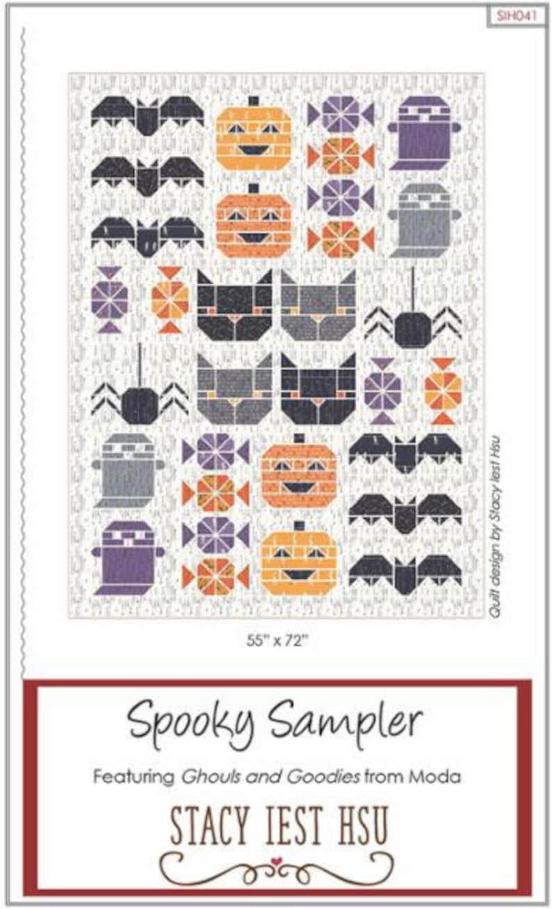 Spooky Sampler Quilt Pattern SIH 041 by Stacy Iest Hsu | Etsy