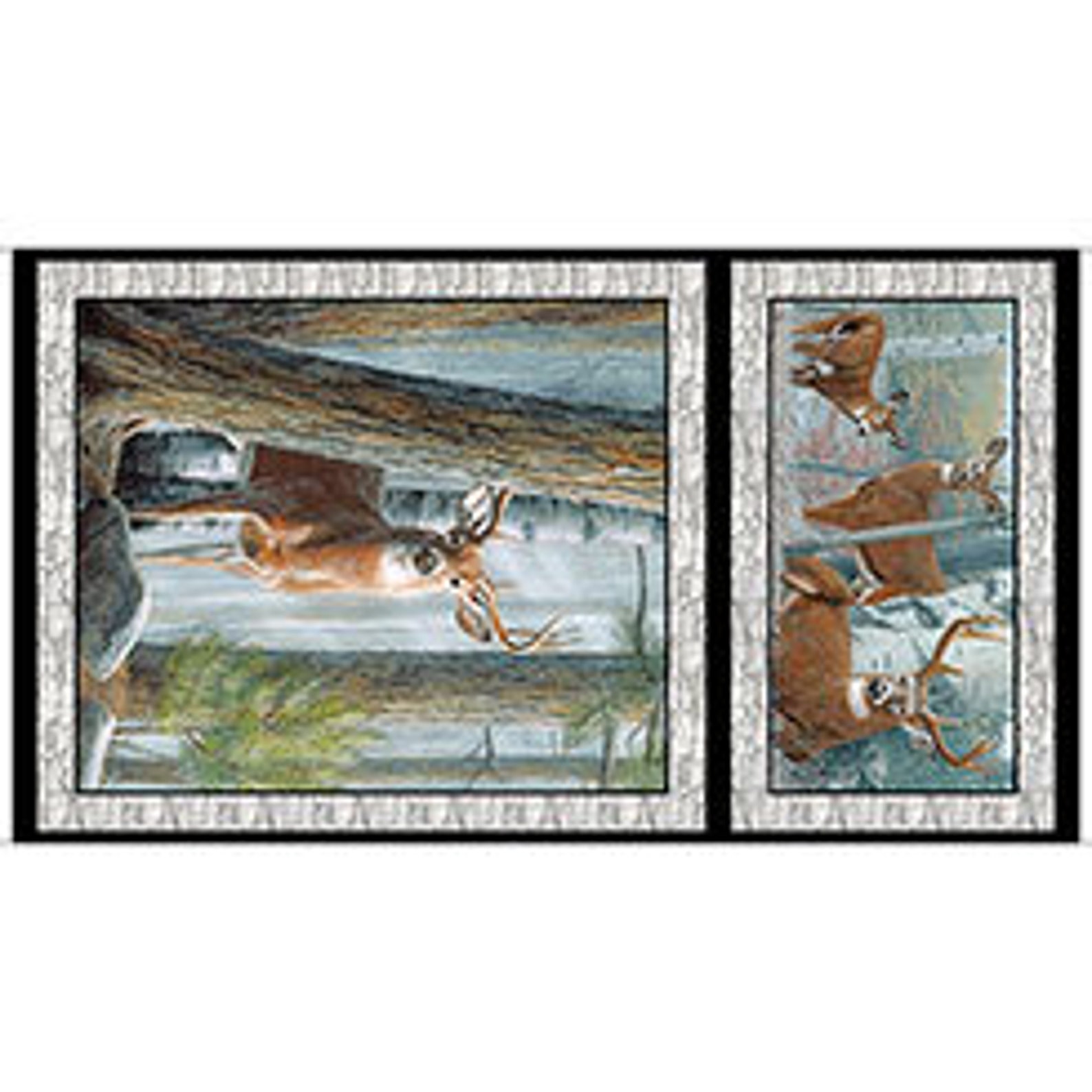 In the Woods by Kevin Daniel Art for Quilting Treasures 24” Panel - Etsy
