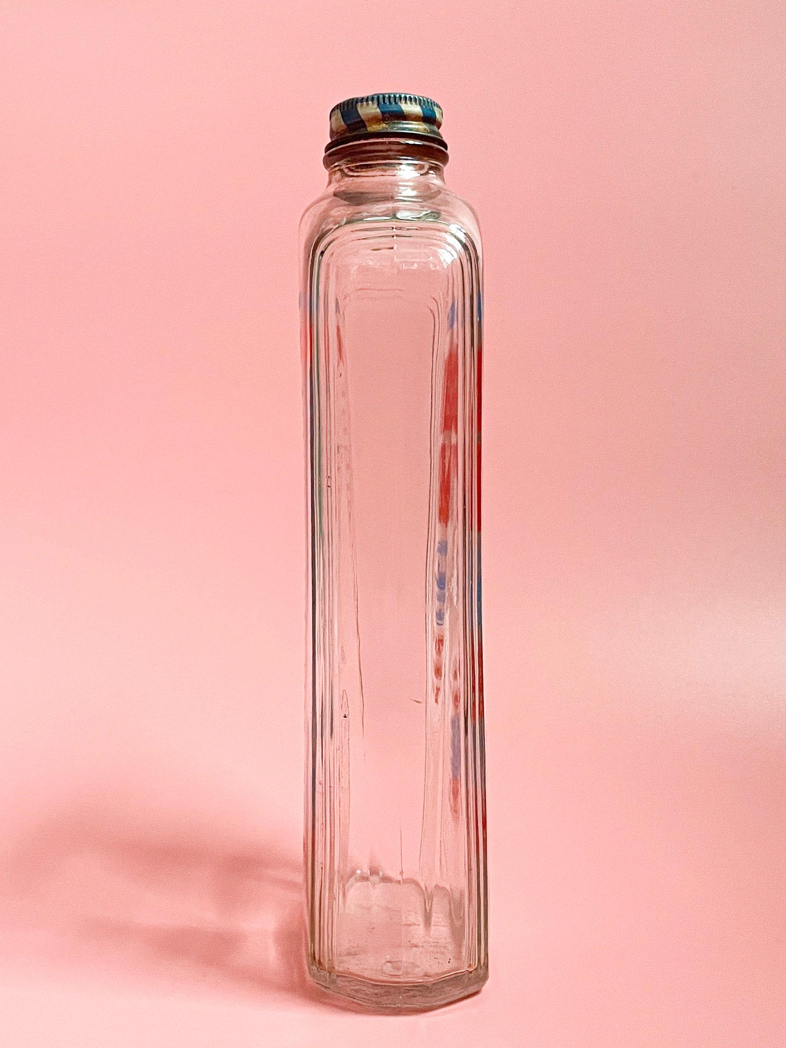 Retro 1950s Sani-wax Glass Bottle - Etsy