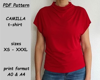 Plus Size T-shirt Pattern T-shirt Sewing Pattern Womens - Etsy