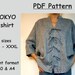 Woman Shirt Pattern, Woman Shirt PDF, Sewing Patterns, PDF Sewing ...