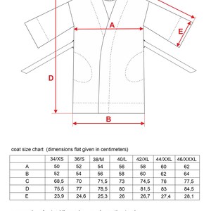 KIMONO Pattern , Coat Pattern Without Instruction, Kimono Sewing ...