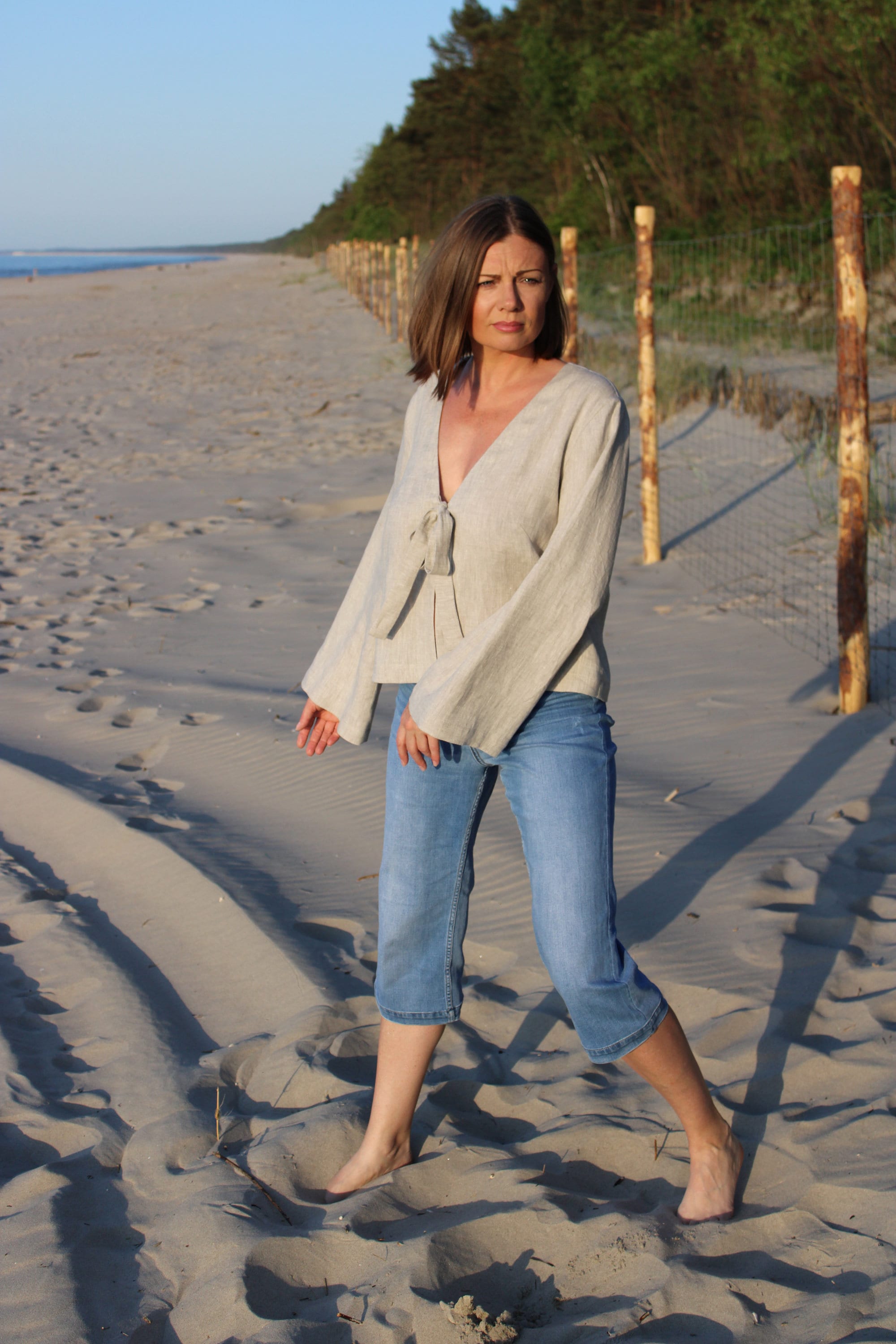 Modern Short Linen Shirt , Shirt Pattern , Summer Shirt Pattern ...