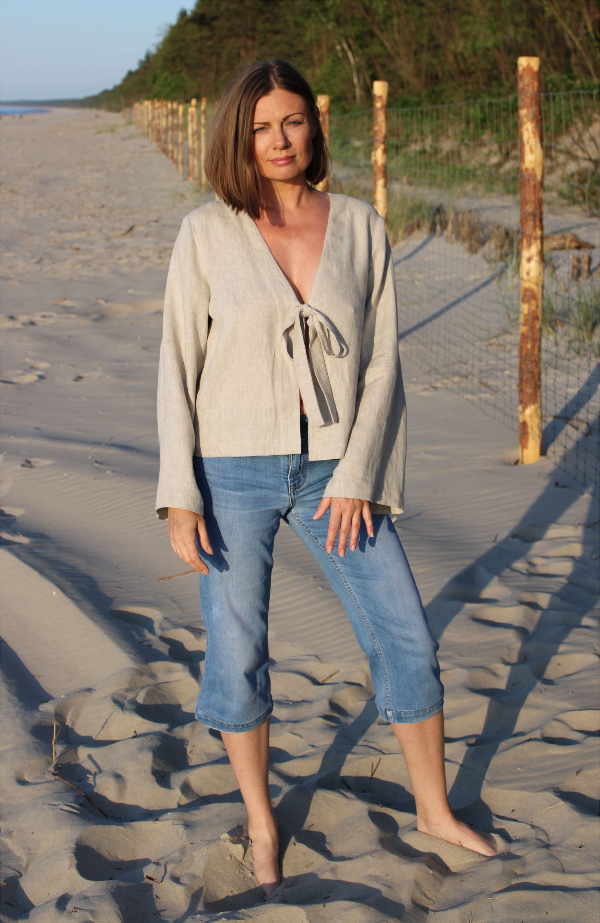 Modern Short Linen Shirt , Shirt Pattern , Summer Shirt Pattern ...