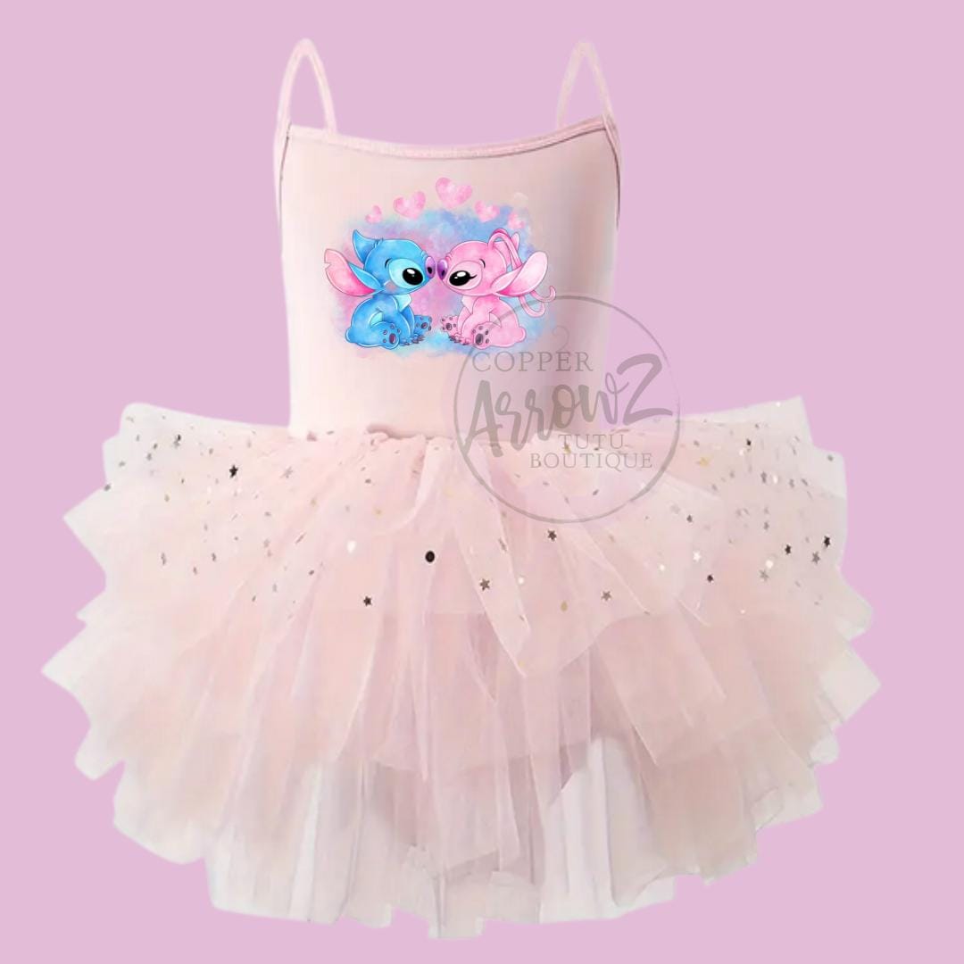 Pink Stitch Inspired Tutu Leotard for Girls | Alien Besties Party ...