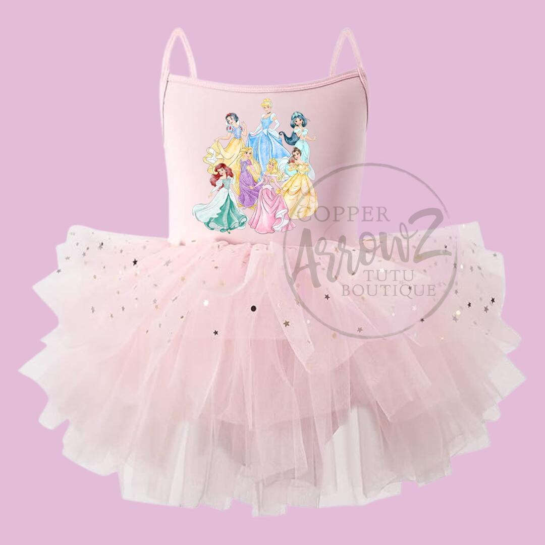 Disney Princess Pink Tutu Romper | Baby Girl Princess Dress | Toddler ...