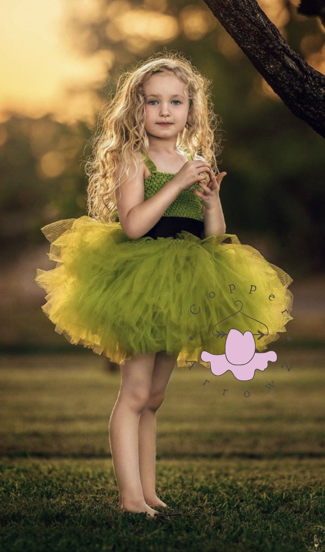 Buttercup Inspired Green Tutu Dress Powerpuff Girls Costume Etsy