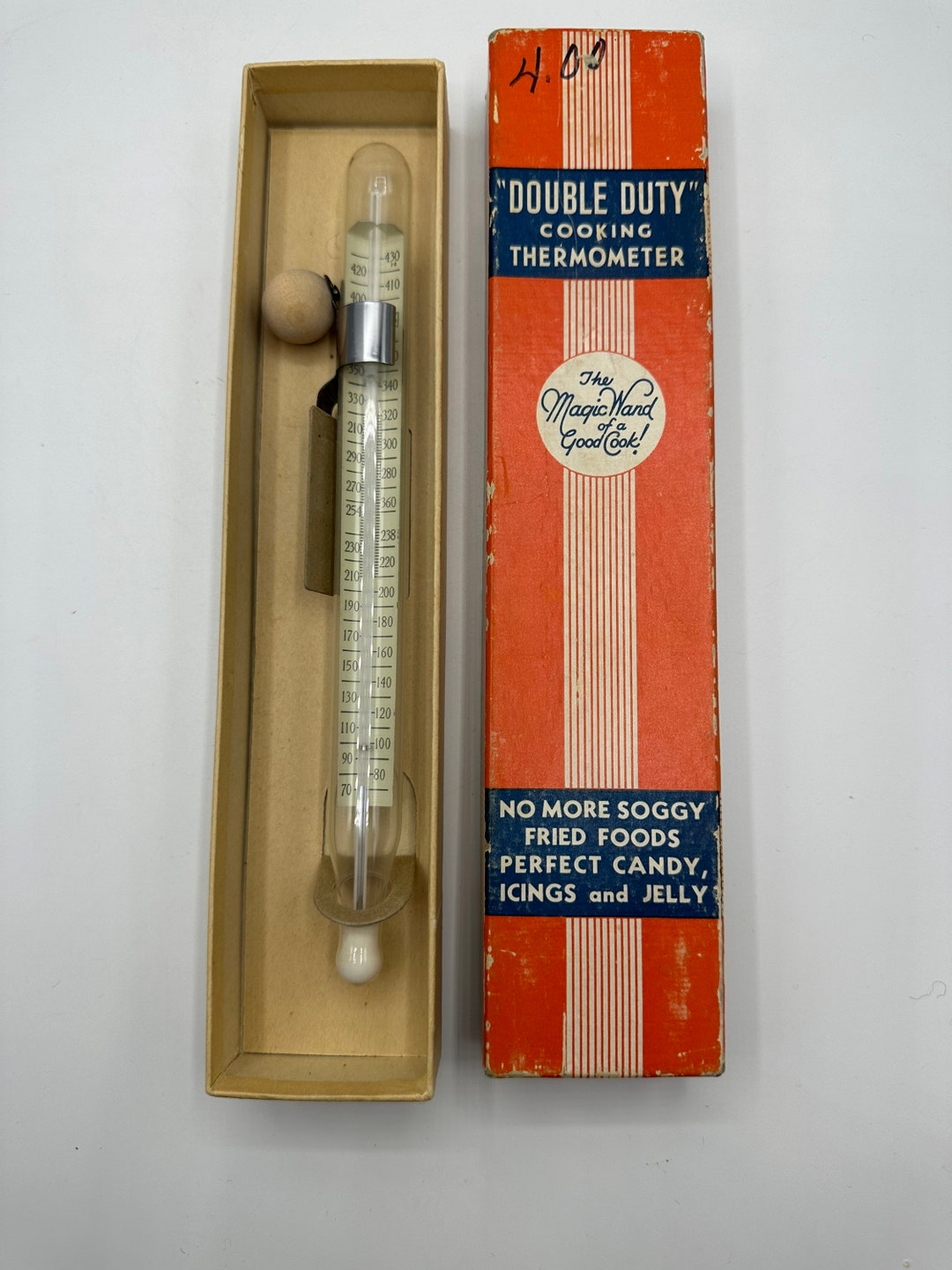 Vintage Ohio Glass Cooking Thermometer in Original Box - Etsy