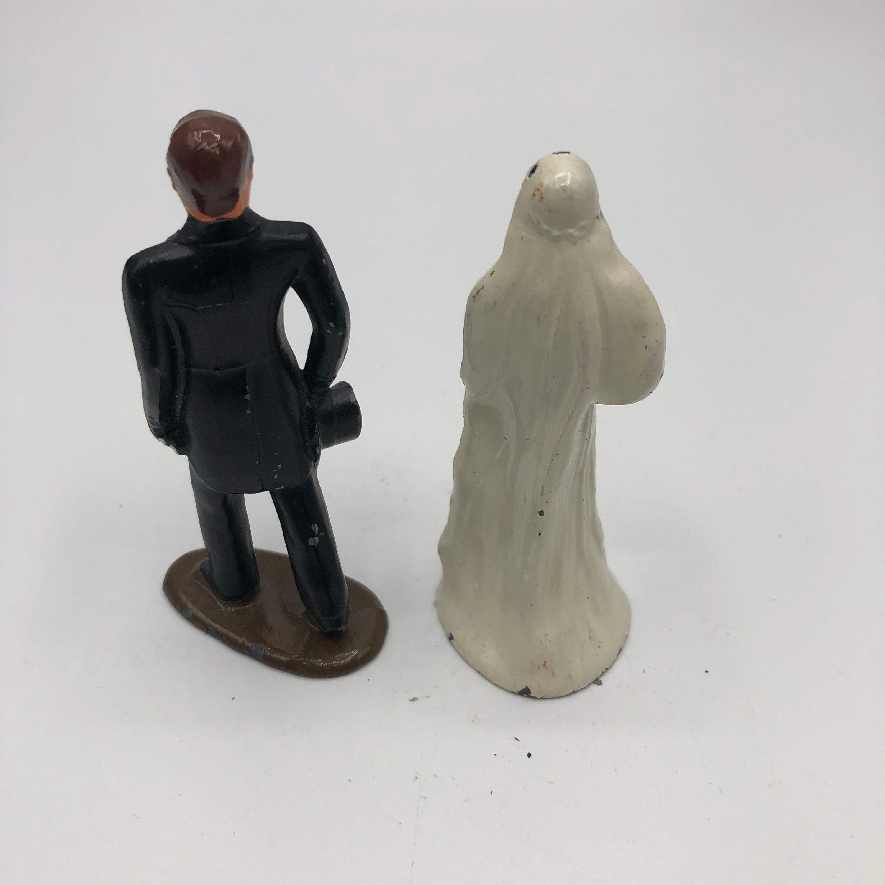 Vintage Lead Figurines Barclay 1940's Bride and Groom - Etsy