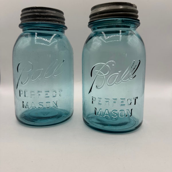 Blue Ball Jars - Etsy