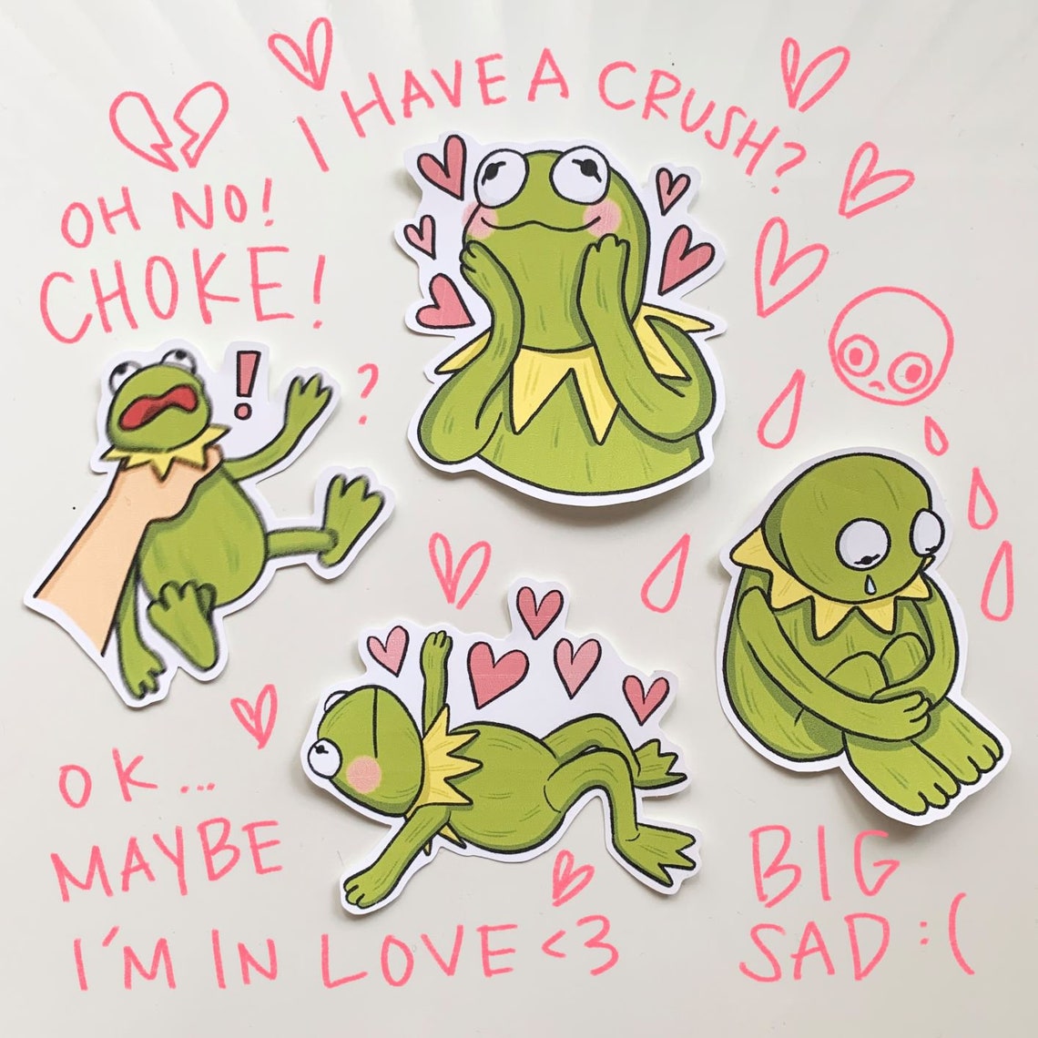Kermit the Frog Stickers - Etsy
