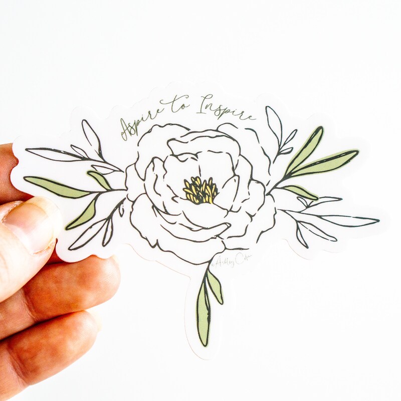 Peony Sticker - Etsy