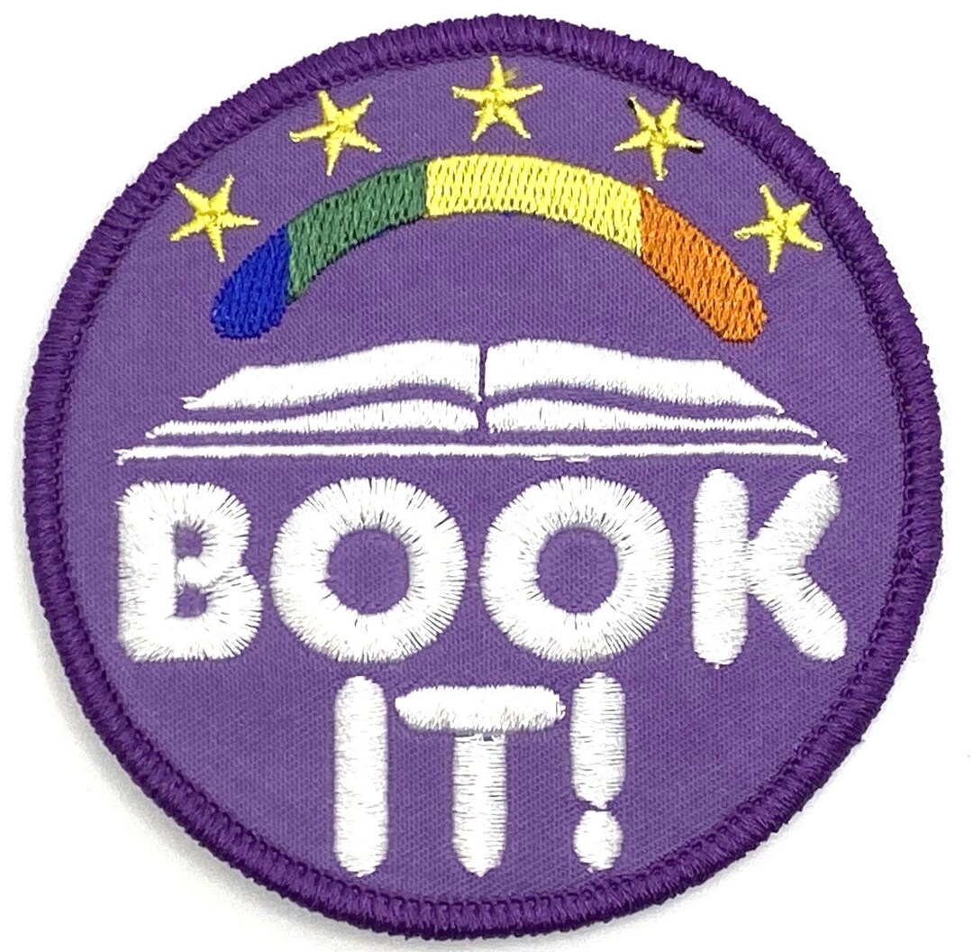 Book It School Reading Program Patch Vintage Style Retro 80s Kids Cap ...