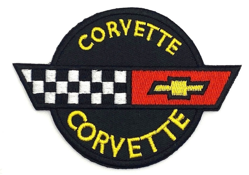 Chevy Corvette Chevrolet Car Vintage Style Retro Patch Iron Sew Cap Hat ...