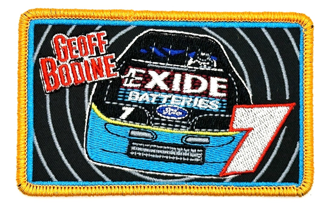 Geoff Bodine Exide NASCAR Racing Patch Vintage Retro Style - Etsy
