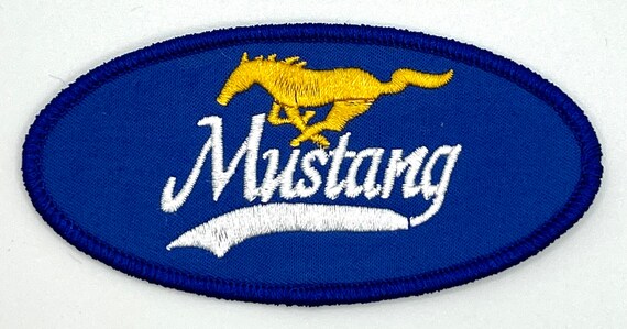 Ford Mustang Car NASCAR Vintage Style Retro Patch Iro… - Gem