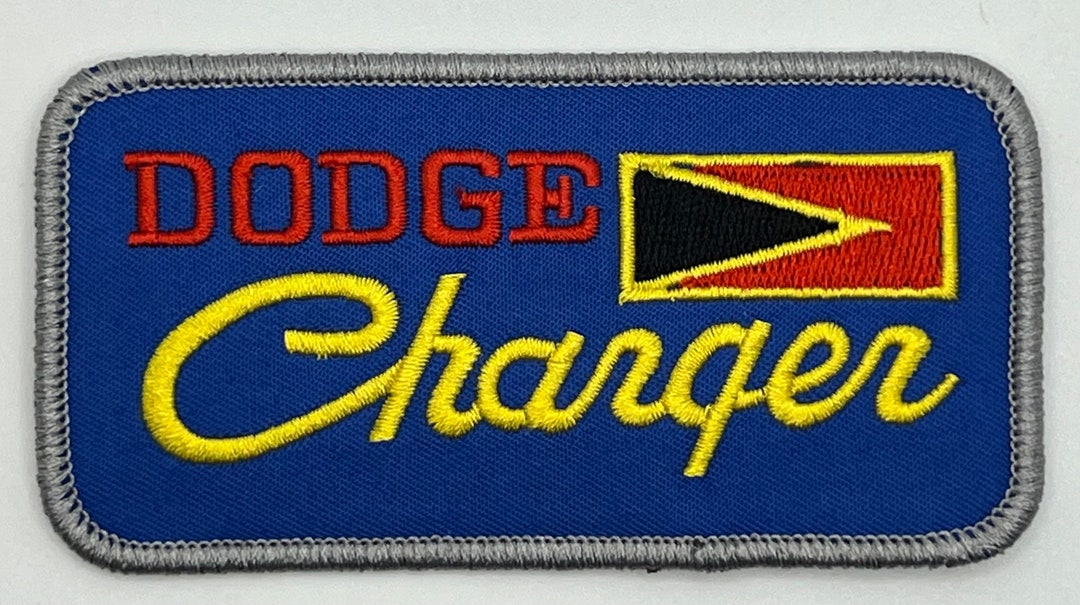 Dodge Charger Mopar Hot Rod Patch Iron Sew on Vintage Style Retro Cap ...