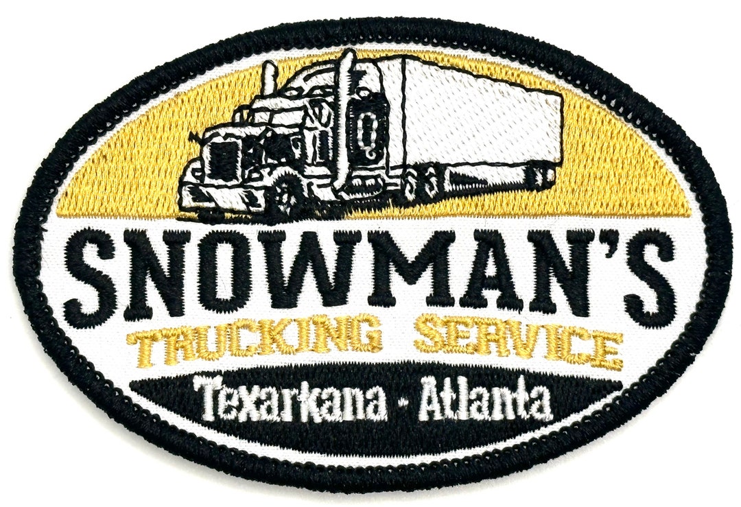Smokey and the Bandit Snowmans Trucking Movie Patch Vintage Style Retro ...