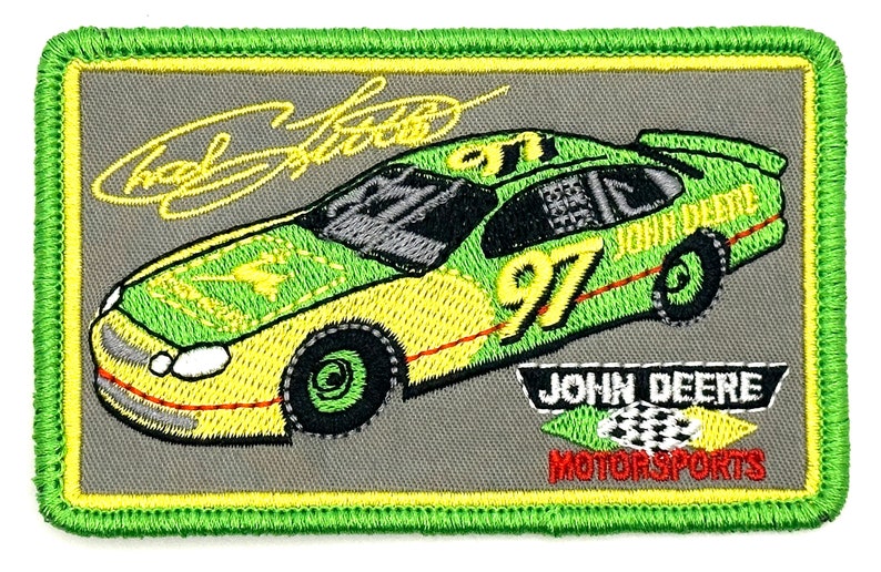 Chad Little John Deere NASCAR Racing Patch Vintage Retro Style Iron on ...