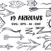 Free Commercial Use Arrows Set Svg Bundle Clipart Hand Drawn Doodles ...