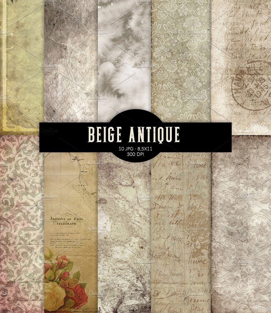 Printable Digital Paper Pack Backgrounds Set Commercial Use - Etsy