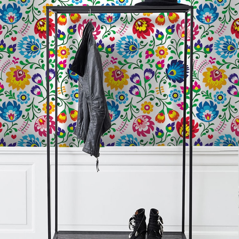 Floral folk stick - Etsy.de