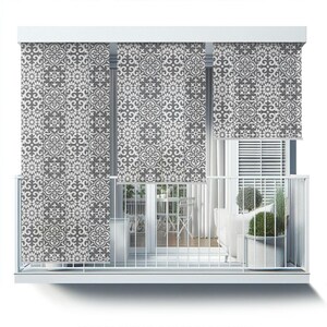 Patio Roller Shades, Patterns Exterior Roller Blinds, Tiles With ...