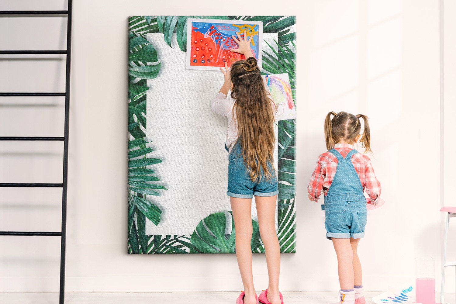 Monstera Frame, Cork Board, XXL Student's Notes Board, Pins Included ...