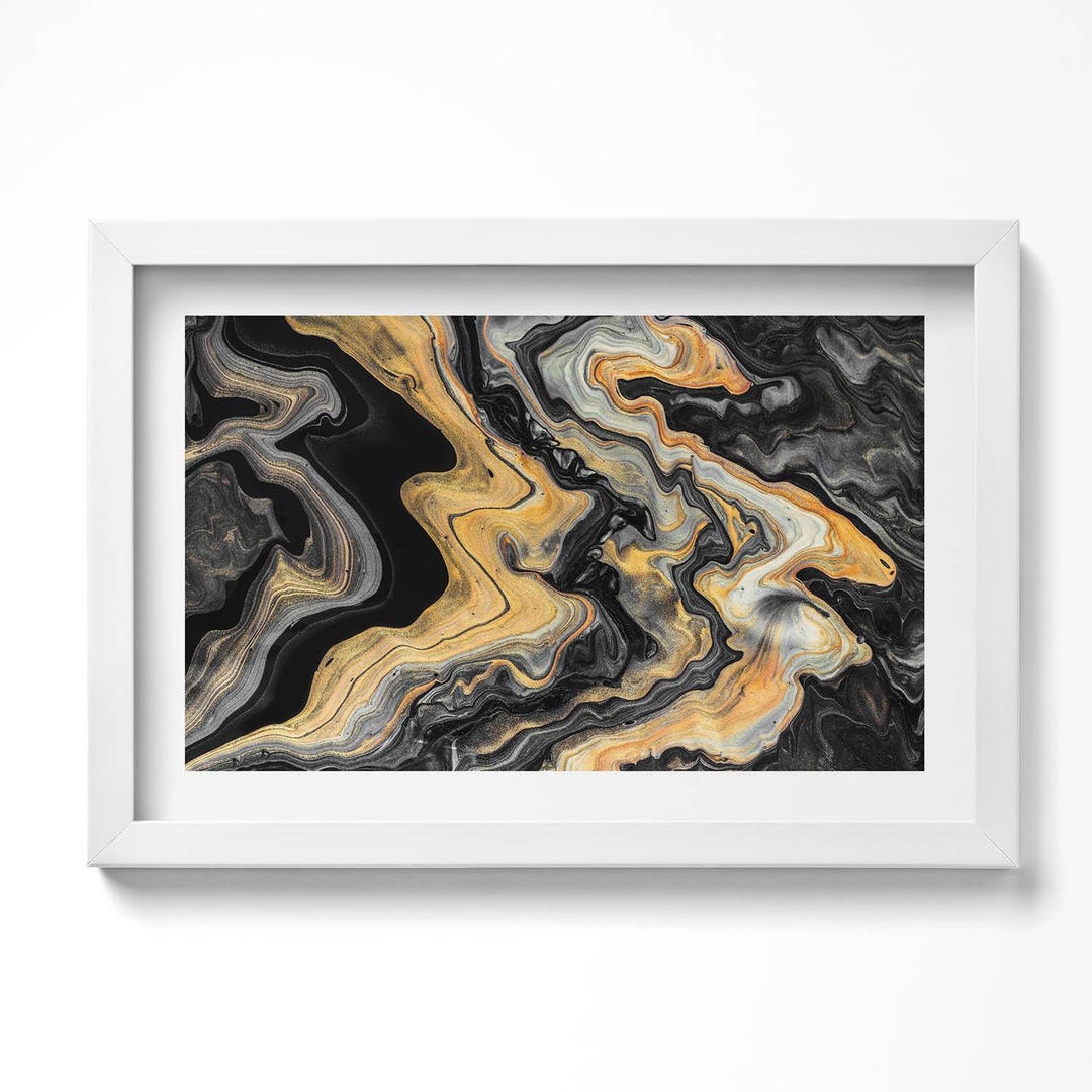 Abstract Structure Framed Art, Abstraction Illustration in Frame ...