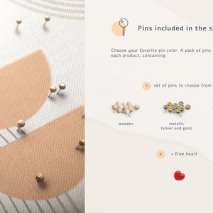 Singlecolor Material, XXL Cork Board, Student's Notes Board, Push Pins ...