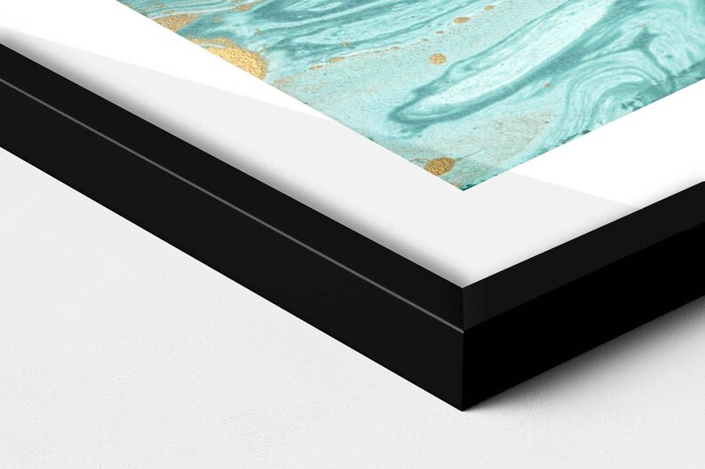 Decorative Marble Texture Print in Frame, Abstraction Art Print ...